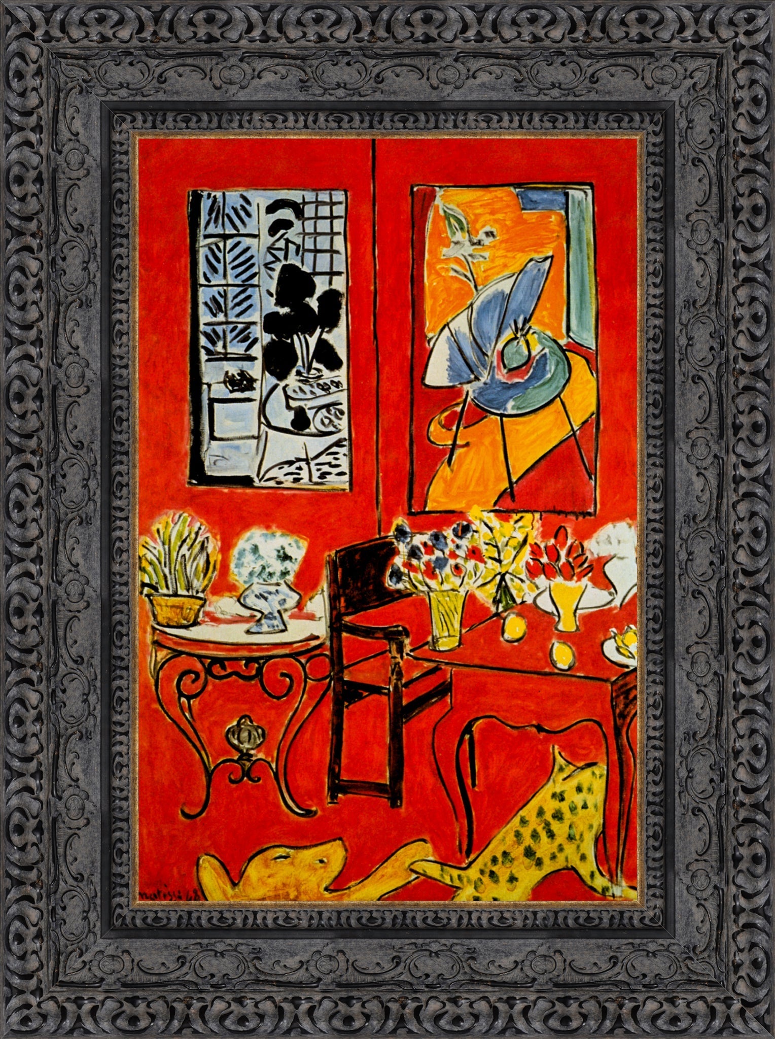 Henri Matisse: Large Red Interior | Framed Canvas Reproduction – Canvas ...